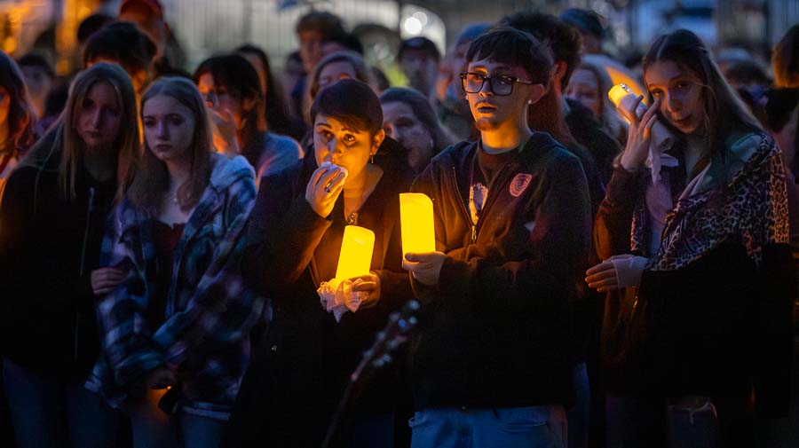 ‘We carry this together’: Heavy hearts gather around Ashland High Quad ...